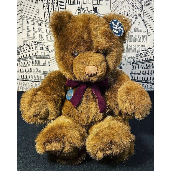 Gund | Toys | Vintage 983 Gund Collectors Classic Brown Bear Plush ...
